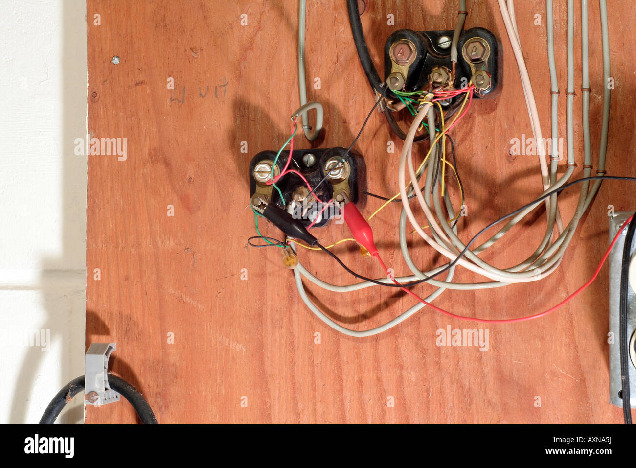 Telephone wire tap Stock Photo - Alamy