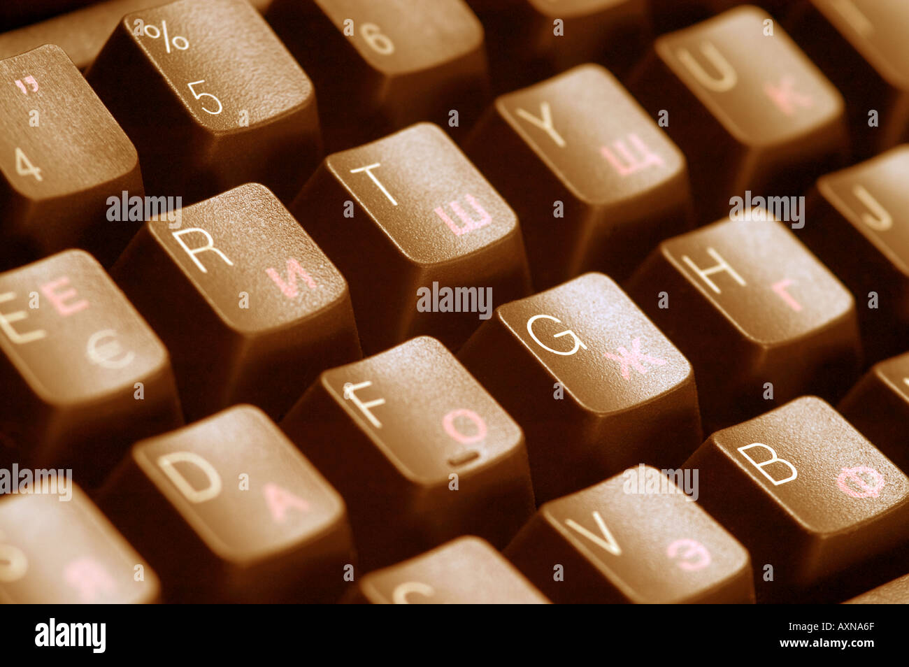 brown Clasp of black computer keyboard keys communication computing ...