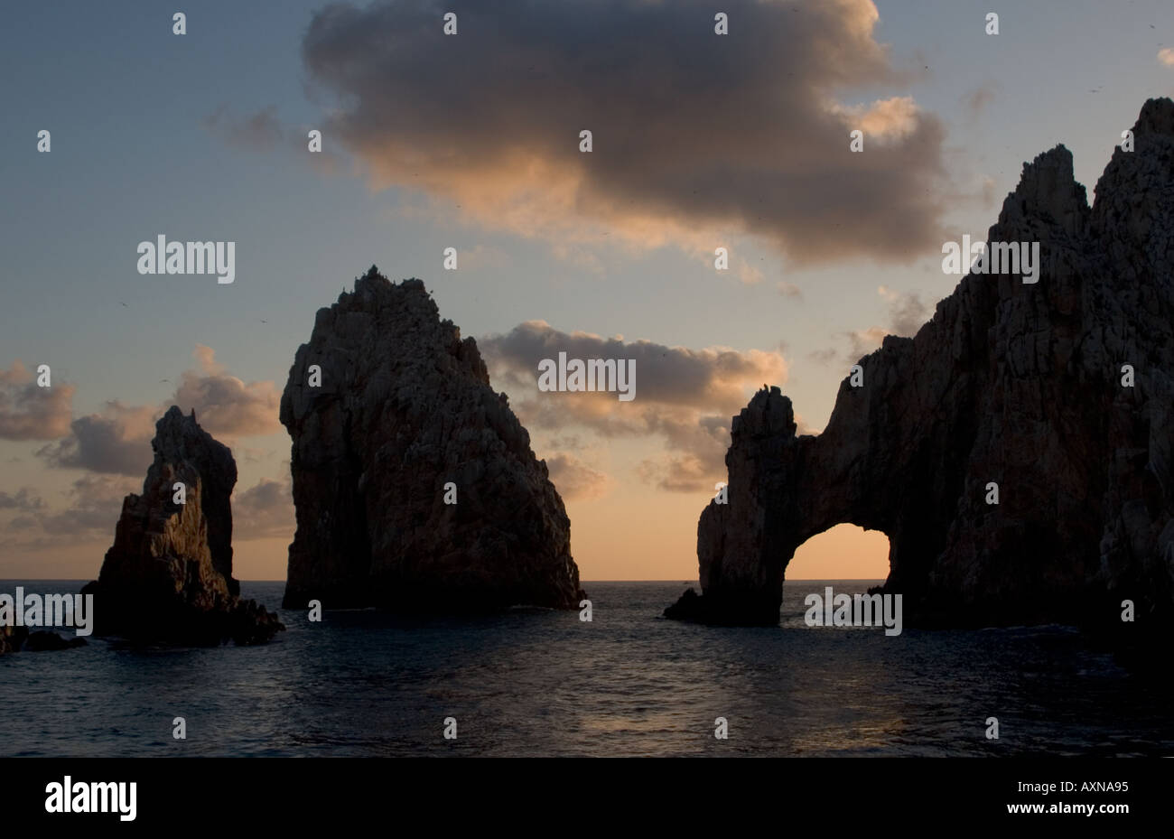 El Arco at Sunset Cabo San Lucas Baja California Mexico Stock Photo - Alamy