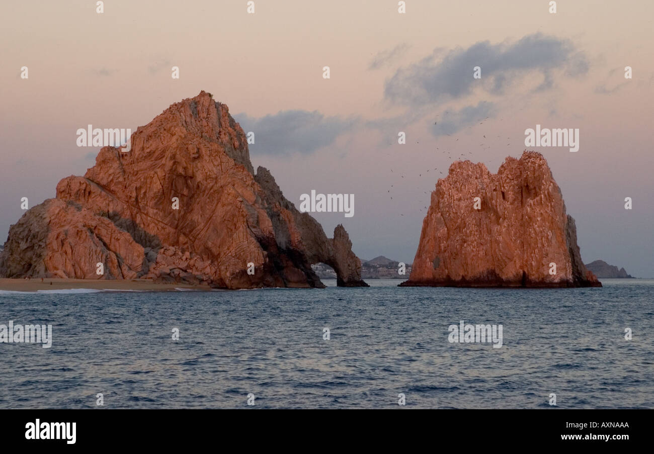 El Arco at sunset Cabo San Lucas Baja California Mexico Stock Photo - Alamy