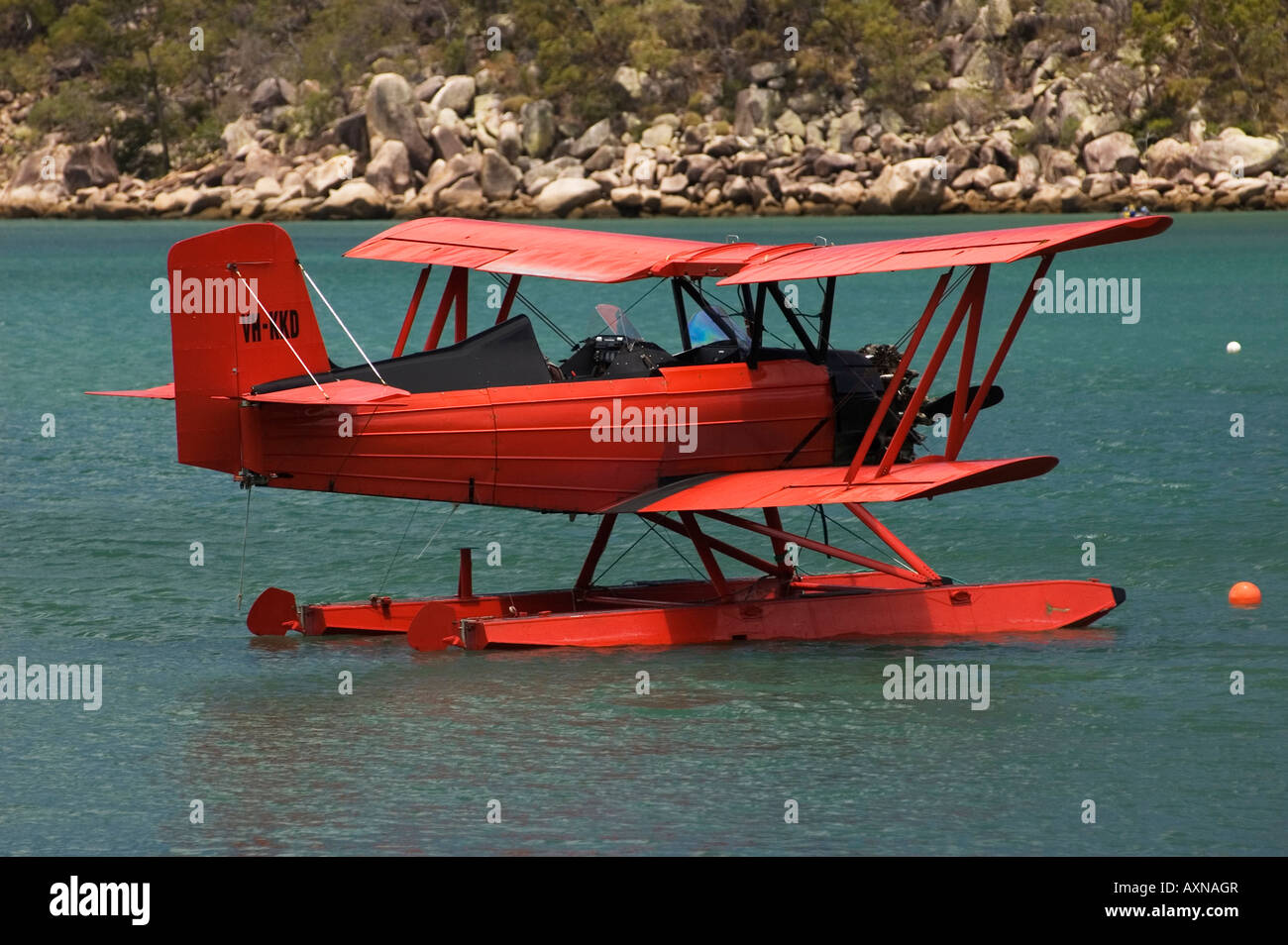 Grumman G-164 Ag Cat sea plane Stock Photo - Alamy