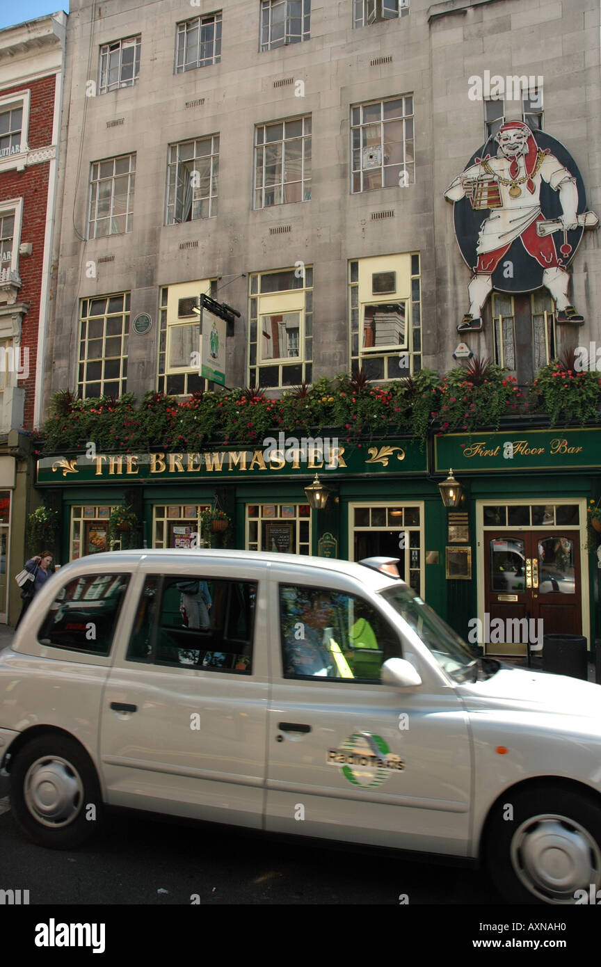 The Brewmaster pub at Leicester Square on Cranbourn Street in London ...