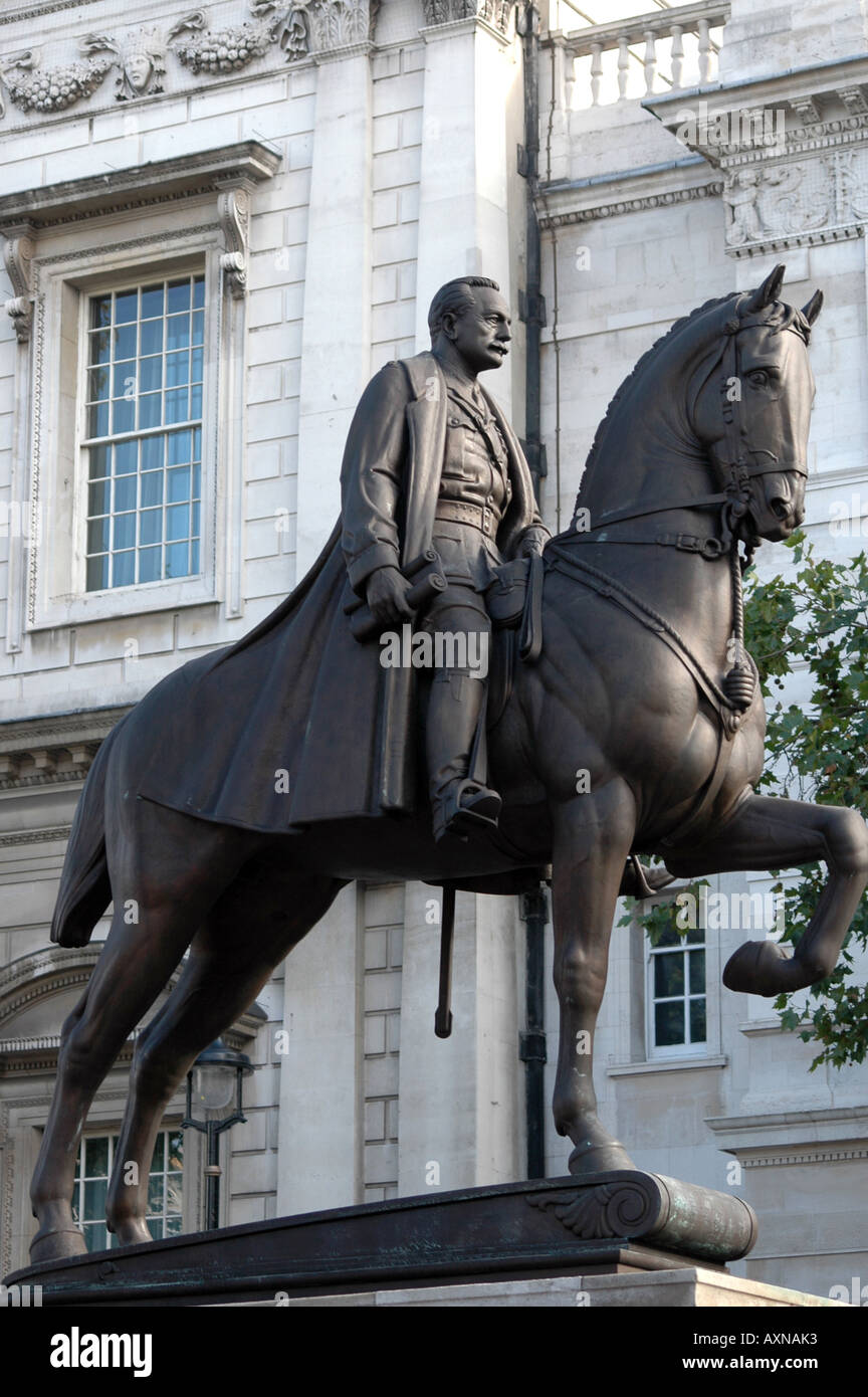 Field Marshal Earl Haig monument in Whitehall, London, UK Stock Photo ...