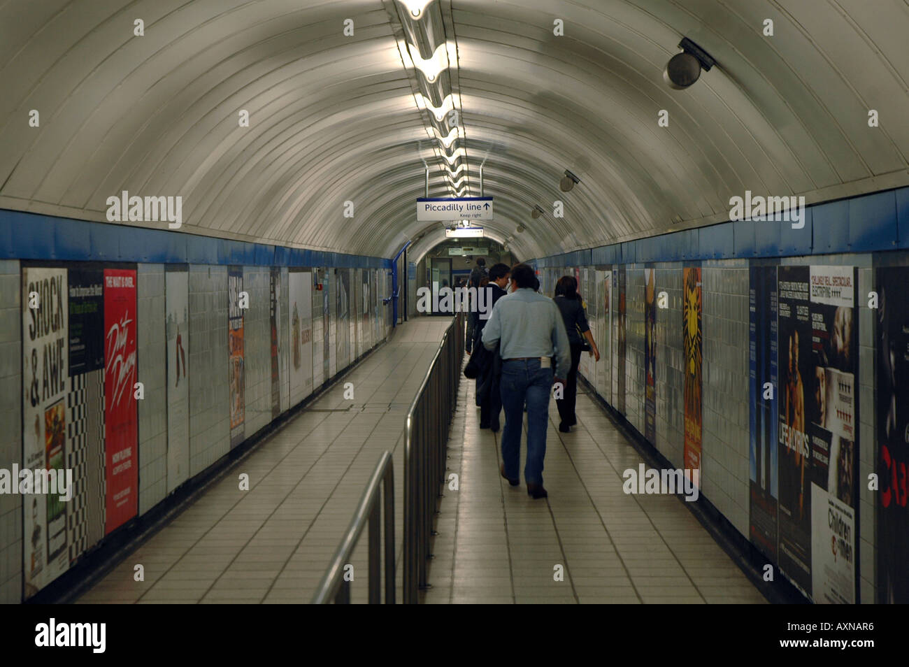 Underground passage to London tube station Stock Photo - Alamy