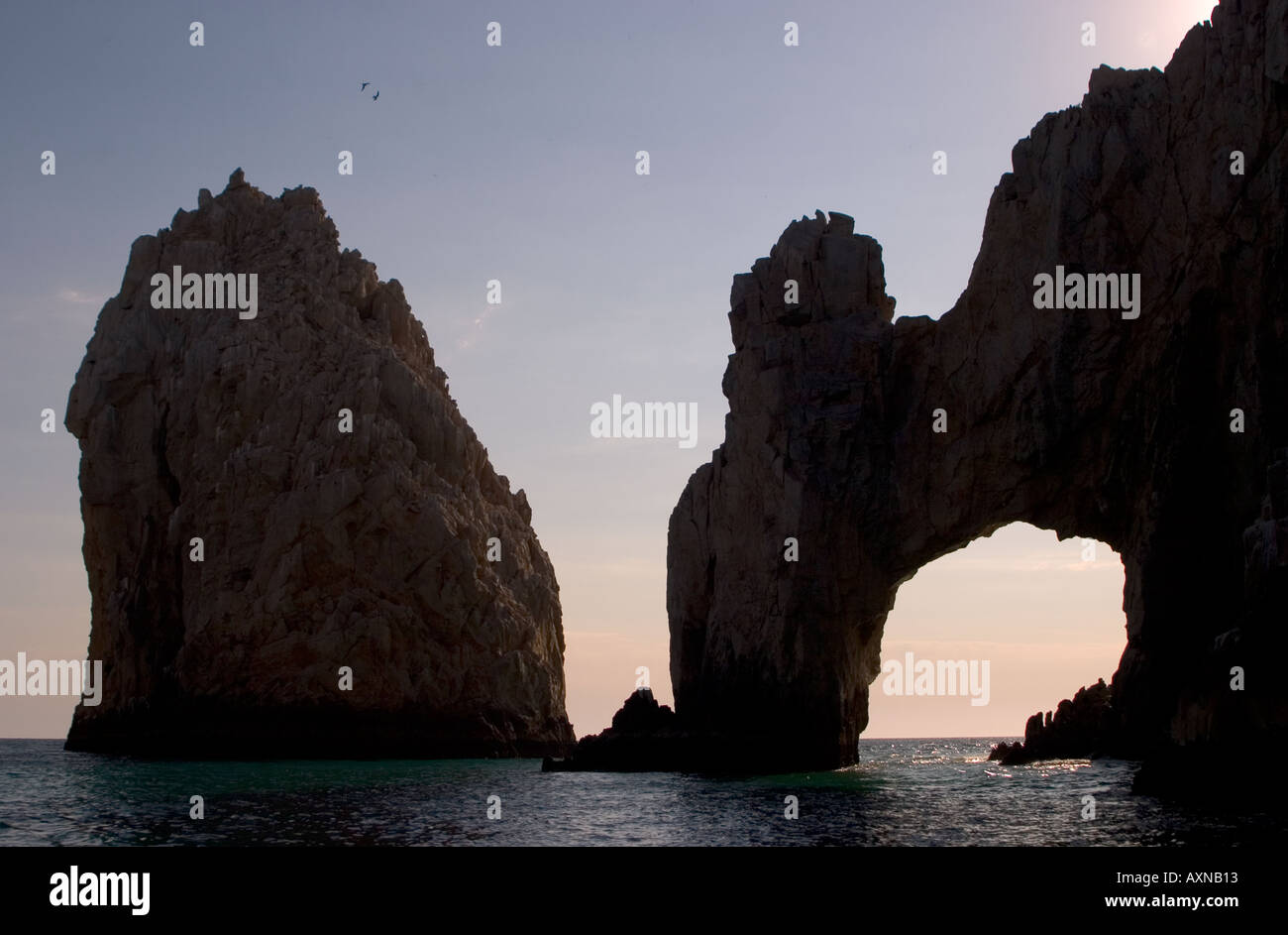El Arco at sunset Cabo San Lucas Baja California Mexico Stock Photo - Alamy
