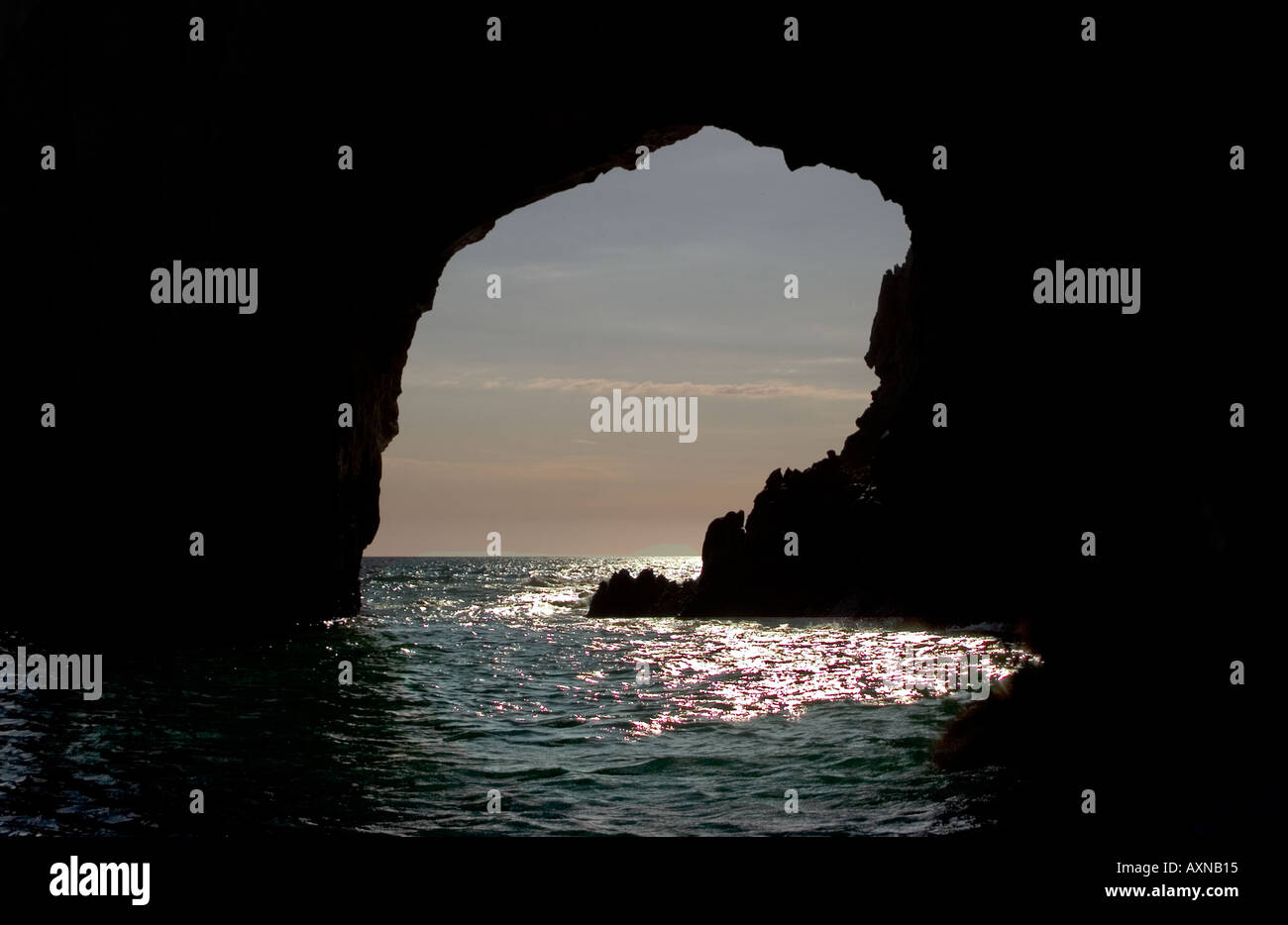 El Arco at sunset Cabo San Lucas Baja California Mexico Stock Photo - Alamy