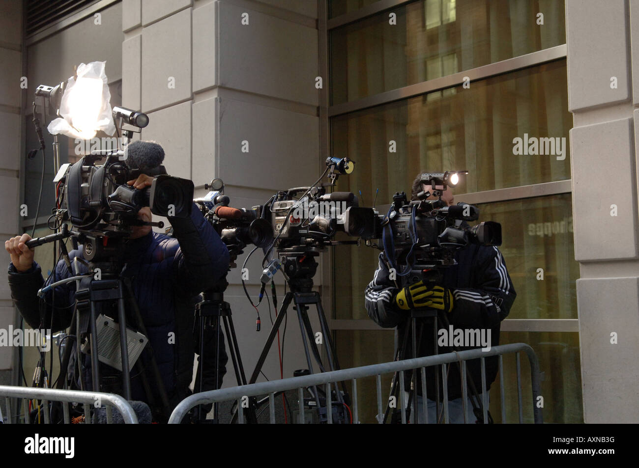 Television camera operators Stock Photo - Alamy