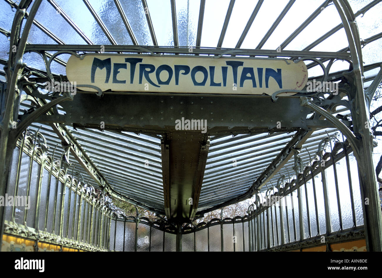 Metropolitan Underground Train station sign Stock Photo - Alamy
