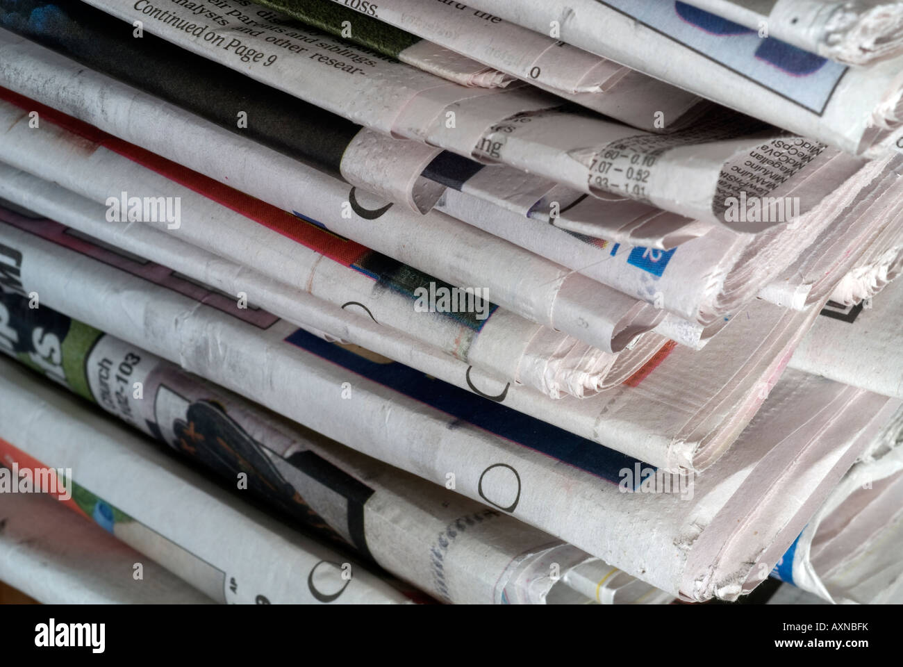Waste paper newspapers collection hi-res stock photography and images ...