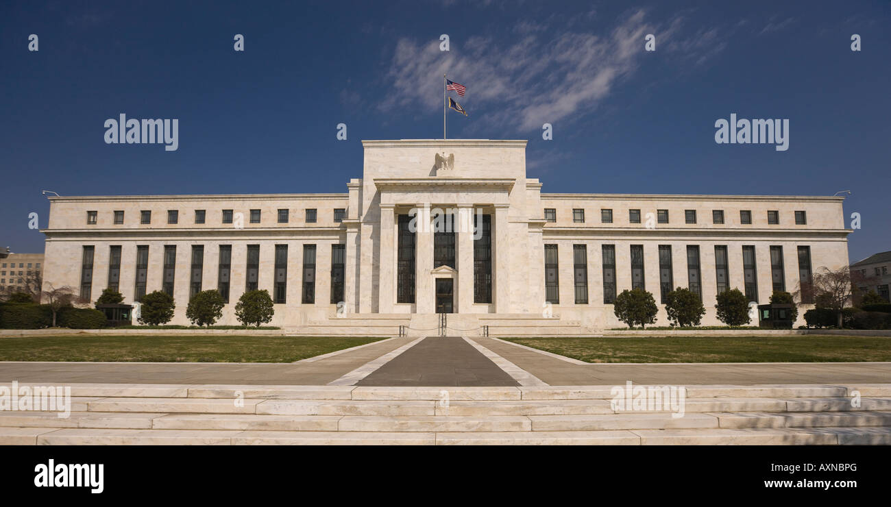 WASHINGTON DC USA United States Federal Reserve Bank building on ...