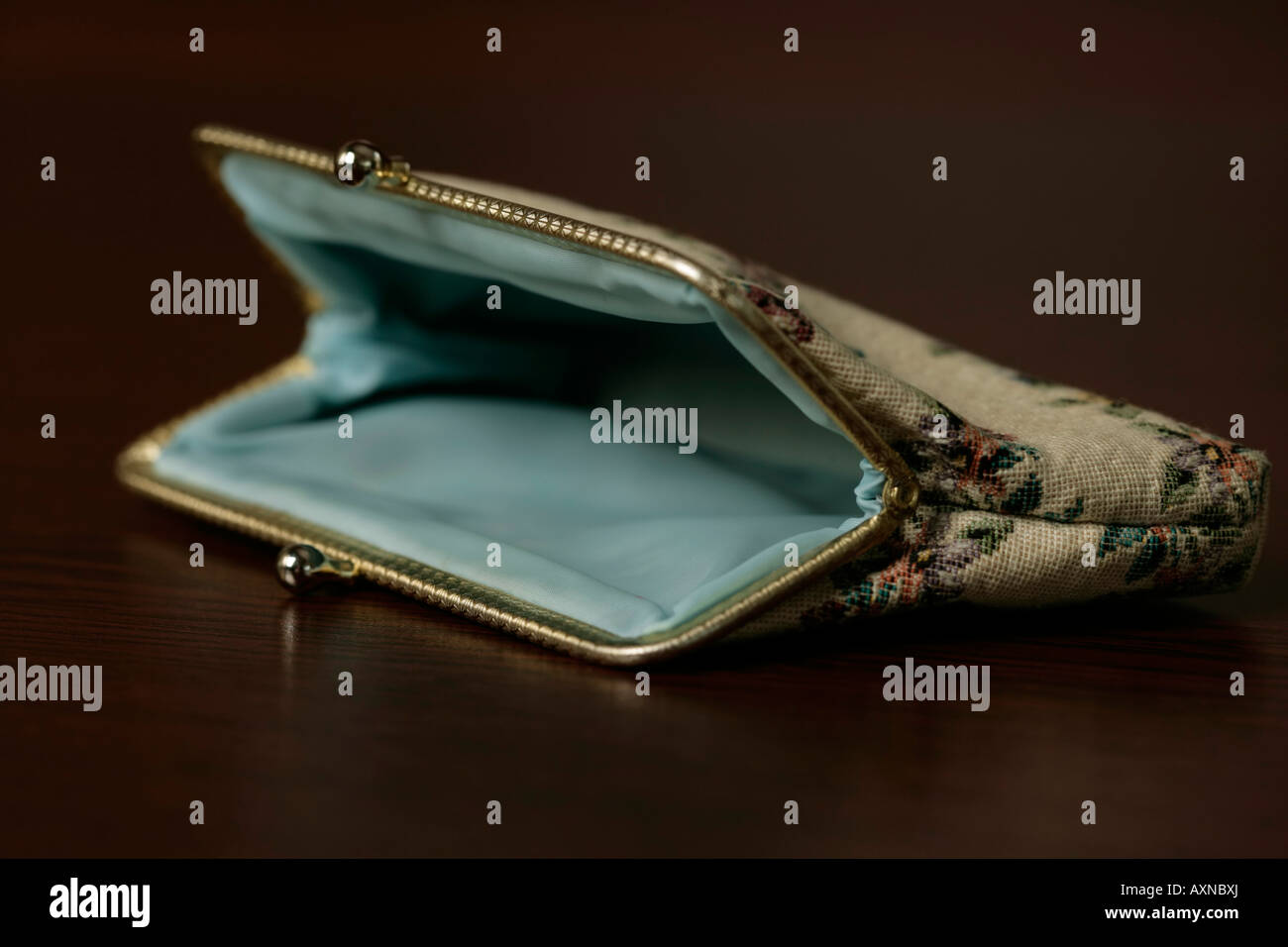 Empty purse, close-up Stock Photo - Alamy