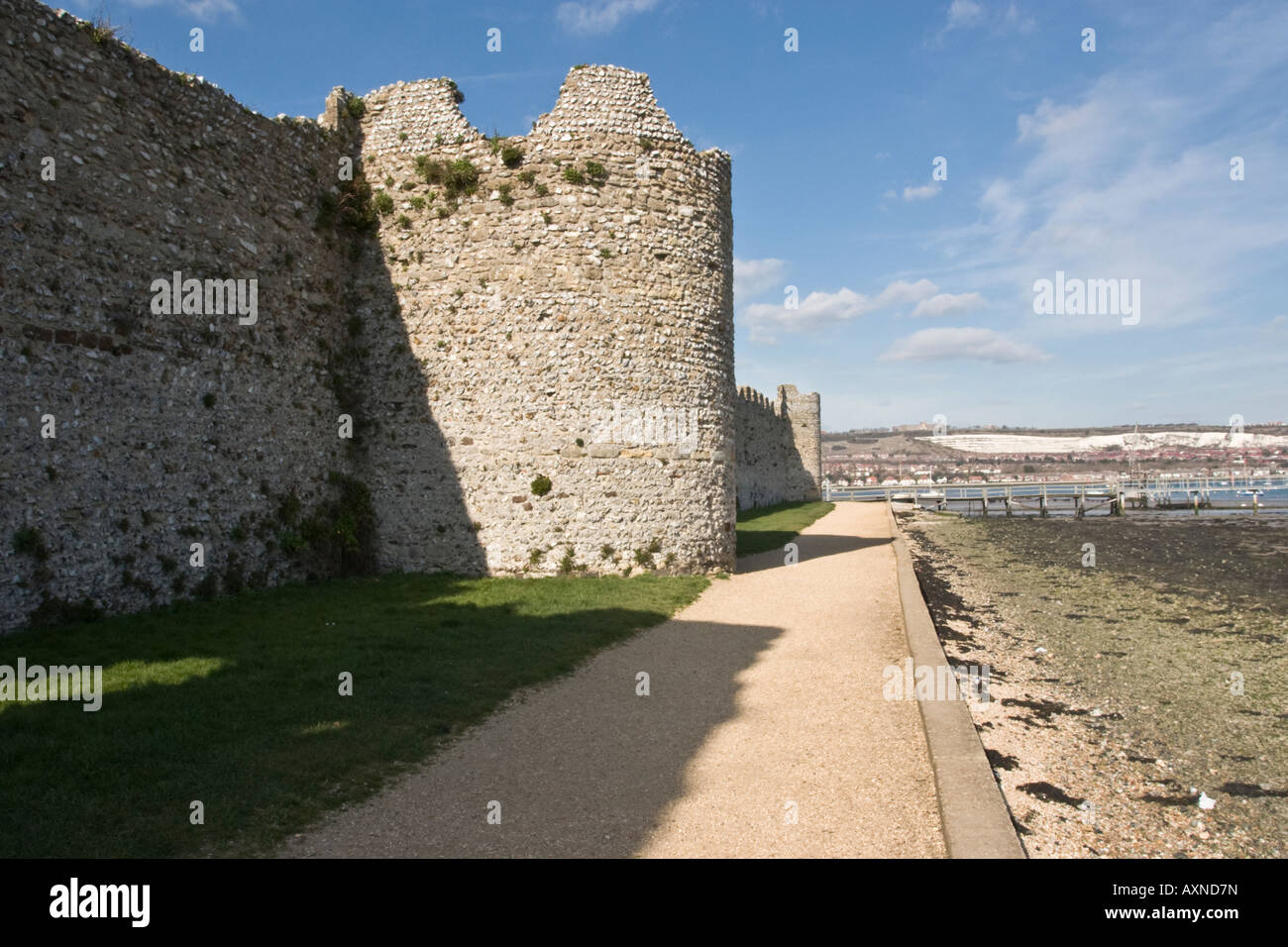 Portchester castle from tower hi-res stock photography and images - Alamy