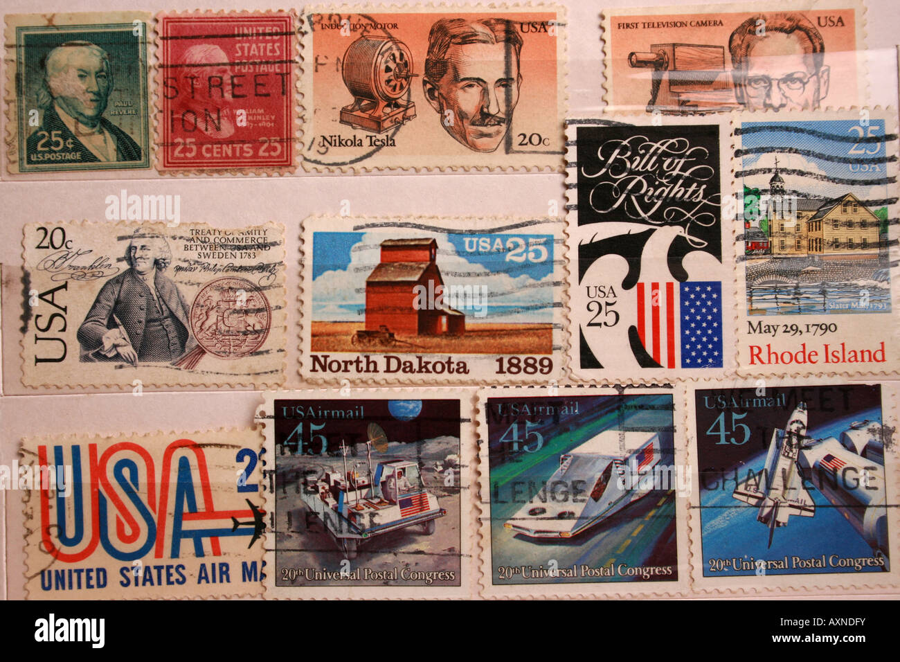 American first class stamps hi-res stock photography and images - Alamy