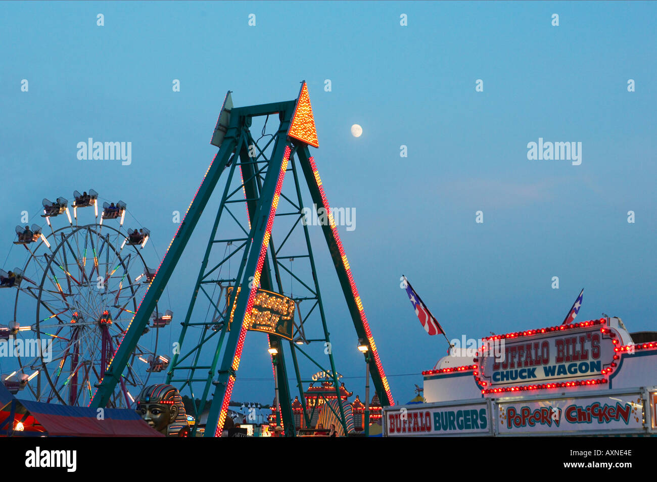 Lights county fair carnival rides hi-res stock photography and images ...