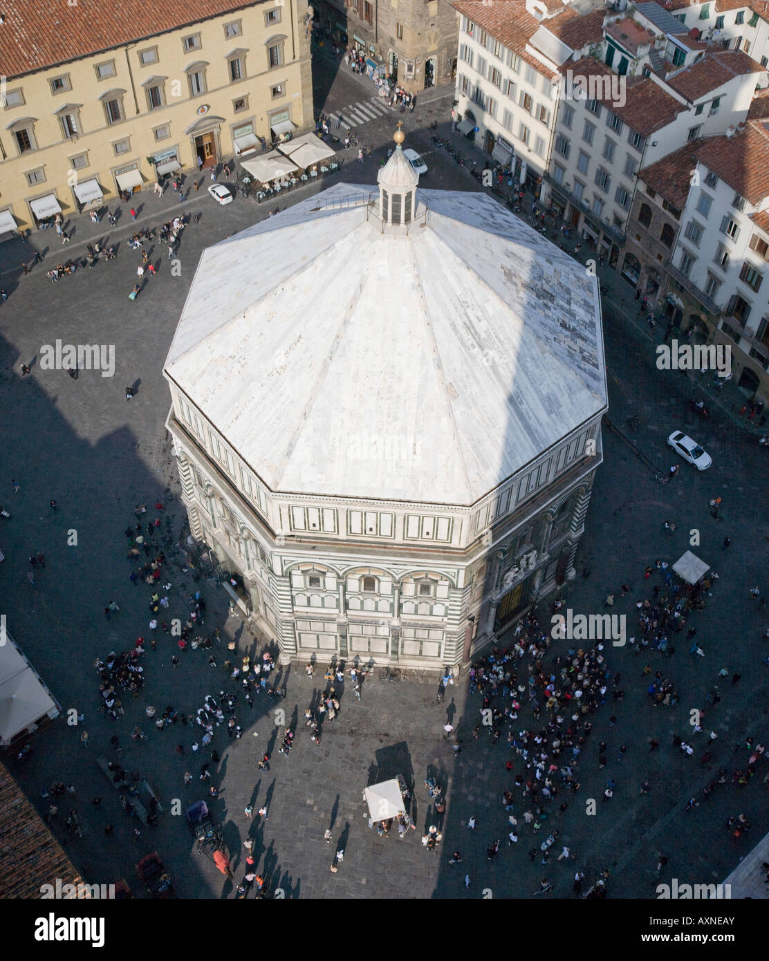 Aerial view of the Baptistry of San Giovanni Florence Italy Stock Photo ...