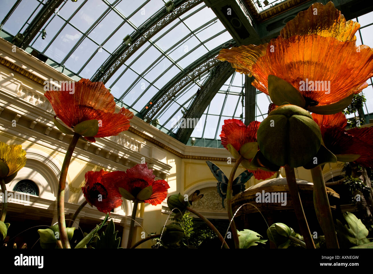 Colorful Glass Flowers Stock Photo - Alamy