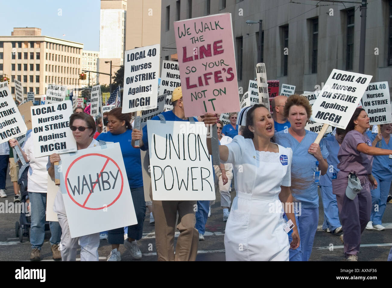 Striking nurses in detroit hi-res stock photography and images - Alamy