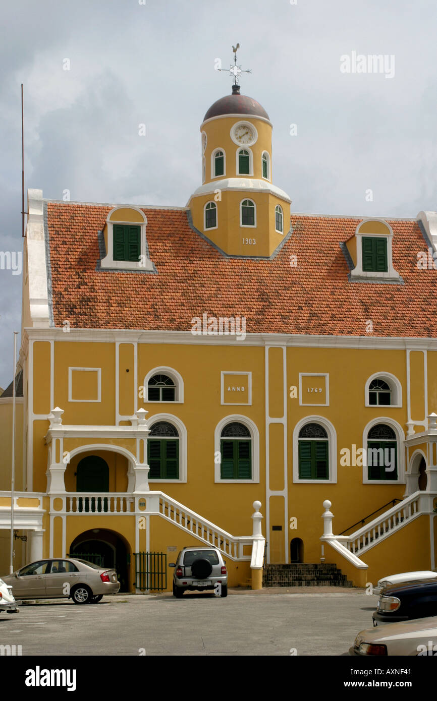 Curacao Willemstad Fort church Stock Photo - Alamy