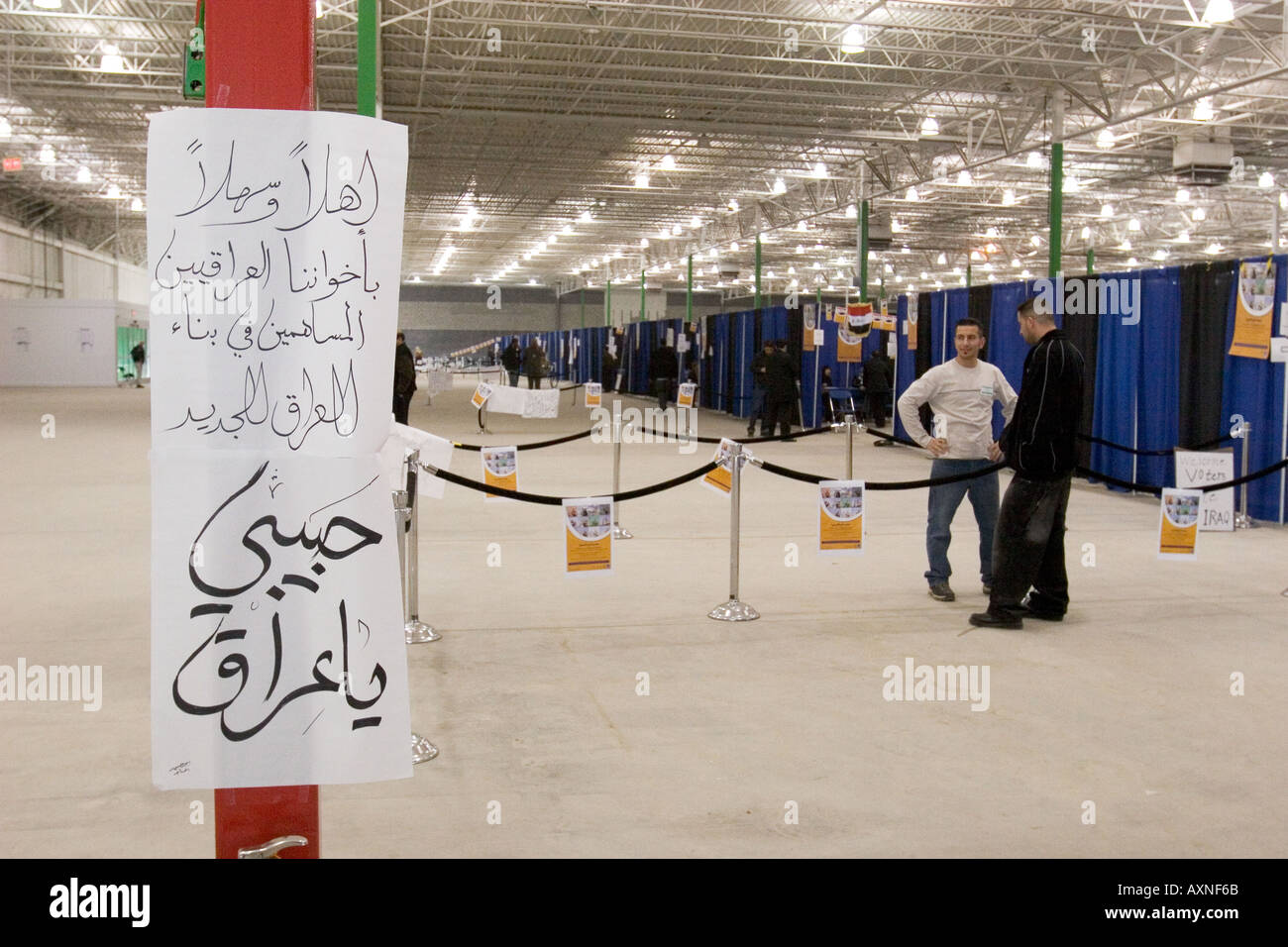 Iraqis Living in USA Register to Vote in Iraq Election Stock Photo - Alamy