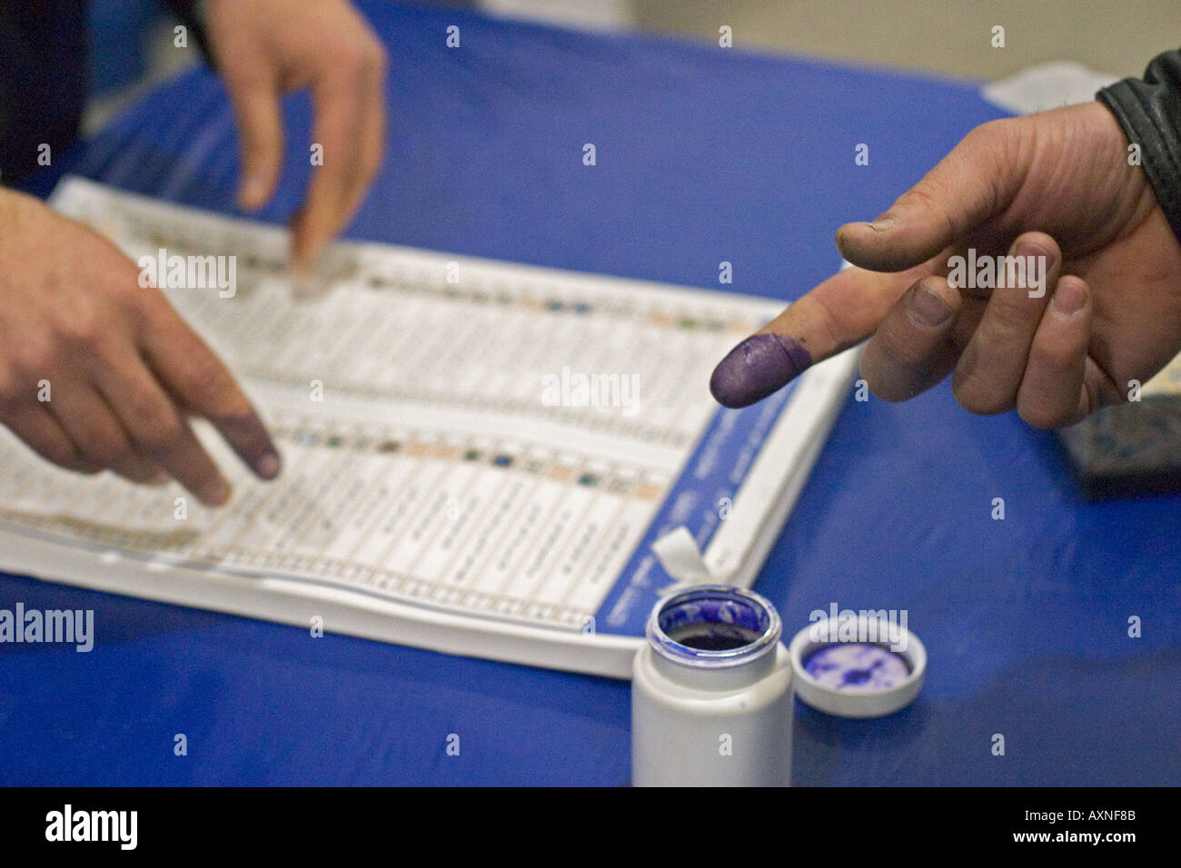 Ballot ink finger voter hi-res stock photography and images - Alamy
