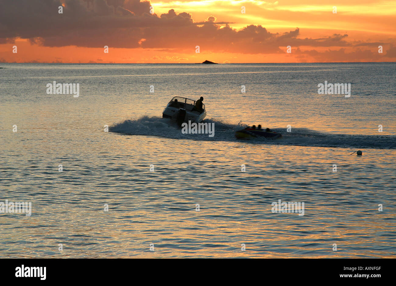 St. Lucia Sunset V Stock Photo - Alamy