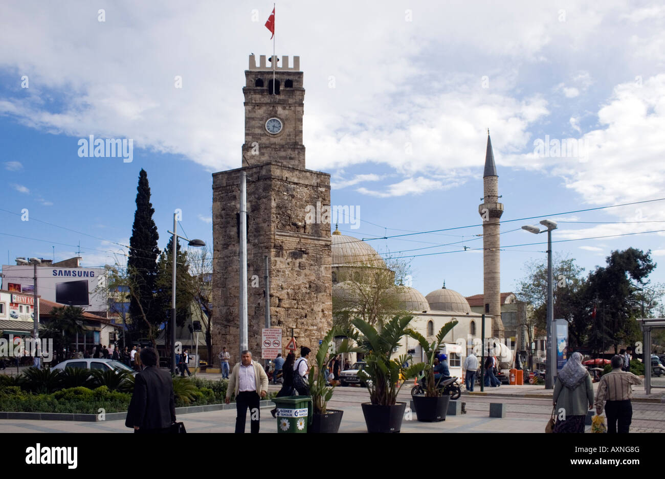 Antalya Clock Tower Stock Photo - Alamy