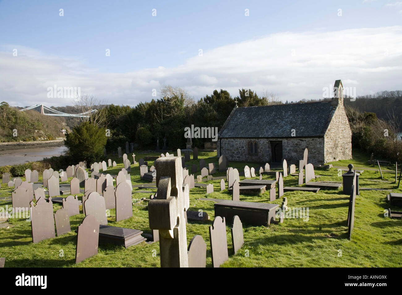 Church island menai bridge hi-res stock photography and images - Alamy