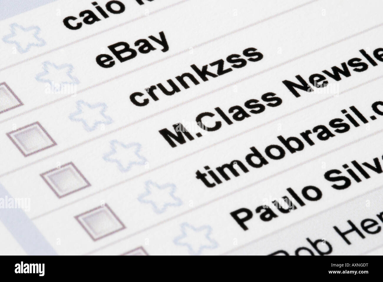 Email list hi-res stock photography and images - Alamy