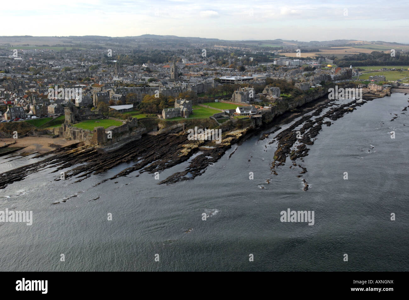 Aerial view of St Andrews Stock Photo - Alamy