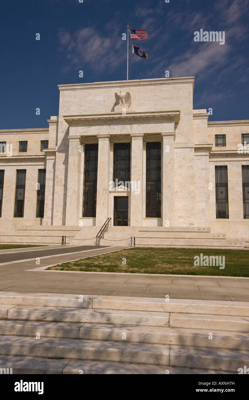 WASHINGTON DC USA United States Federal Reserve Bank building on ...