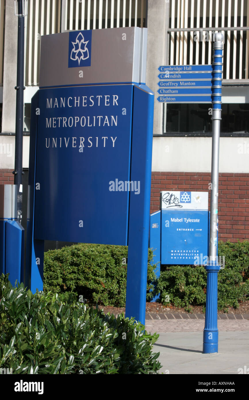 Manchester Metropolitan University Manchester UK Stock Photo - Alamy