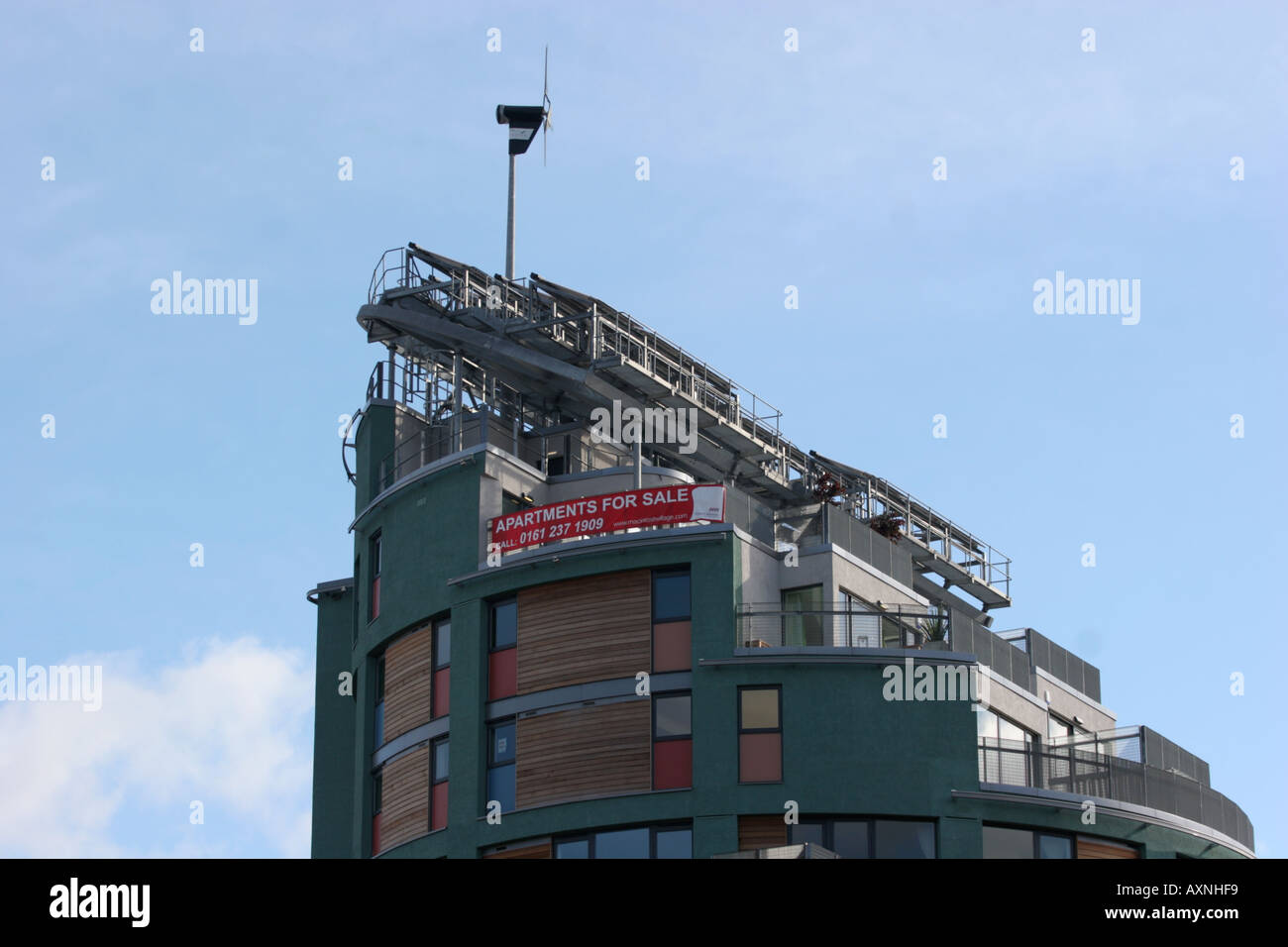 Green Building apartments Macintosh Village Manchester UK Stock Photo ...