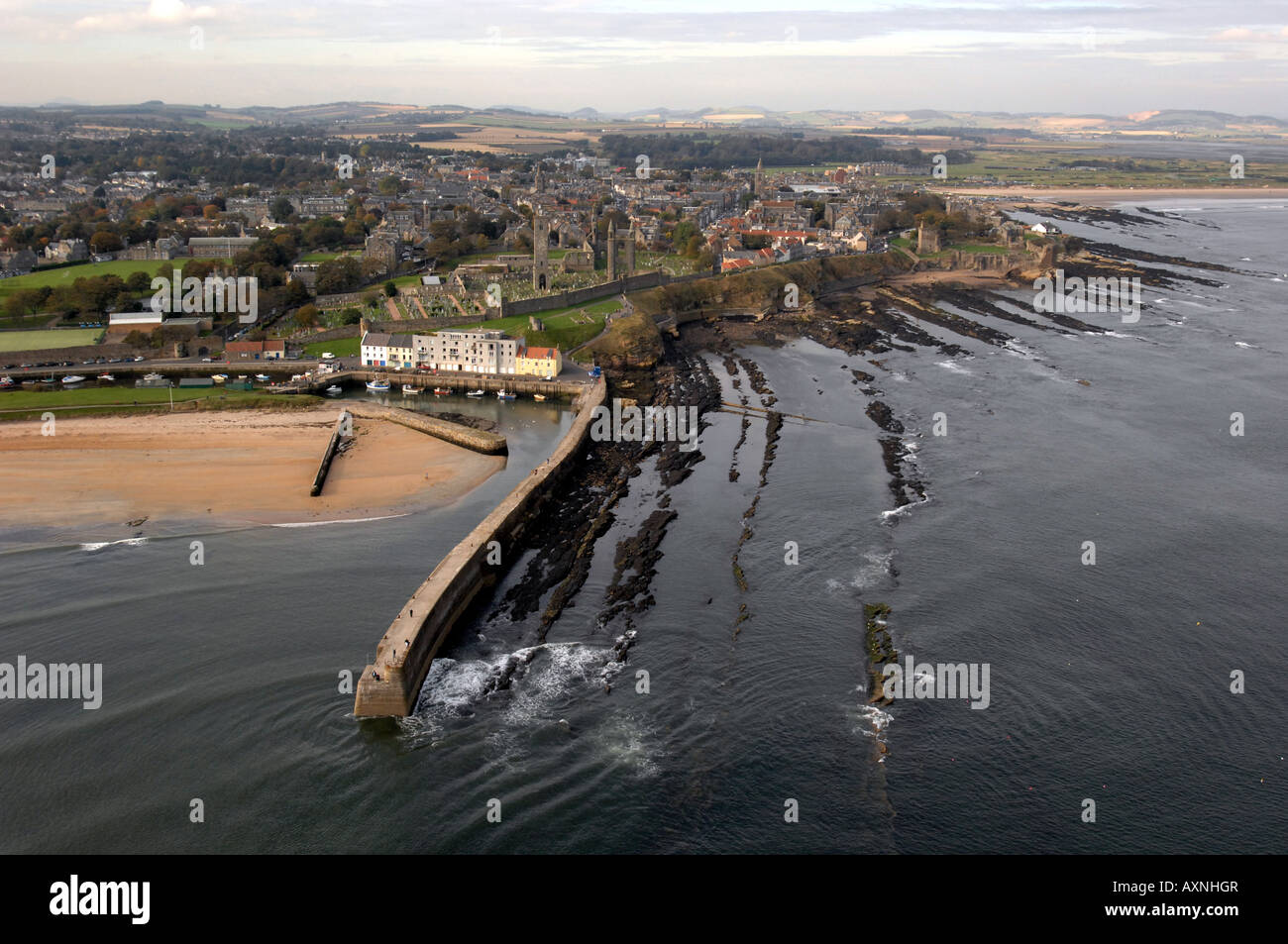 Aerial view scotland coast hi-res stock photography and images - Alamy