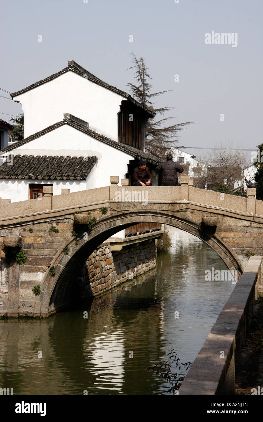 Stone bridge over the historic canal at Suzhou,China Stock Photo - Alamy