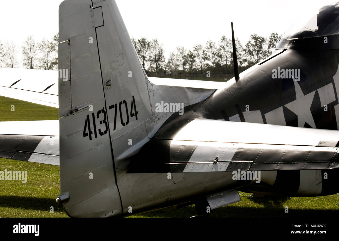North American P-51D Mustang fighter plane second world war WWII under ...