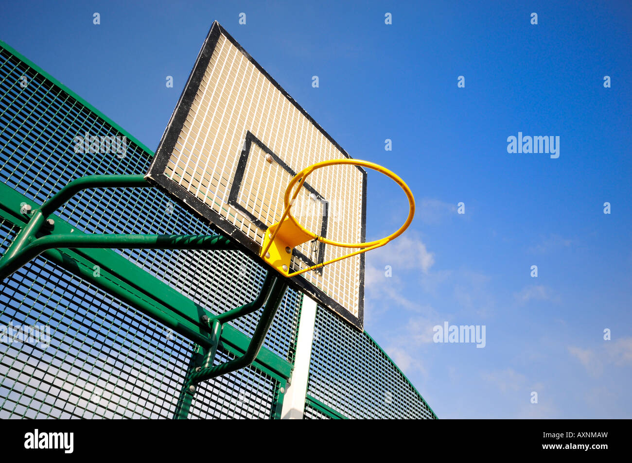 Colourful Basketball hoop Stock Photo - Alamy