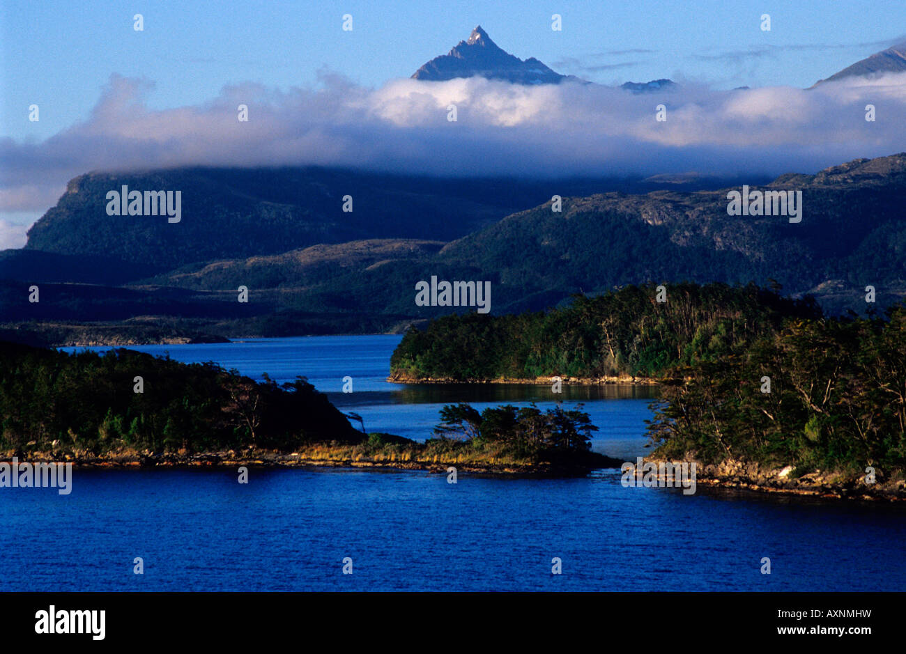 Patagonian Channels landscape Chile South America Stock Photo - Alamy