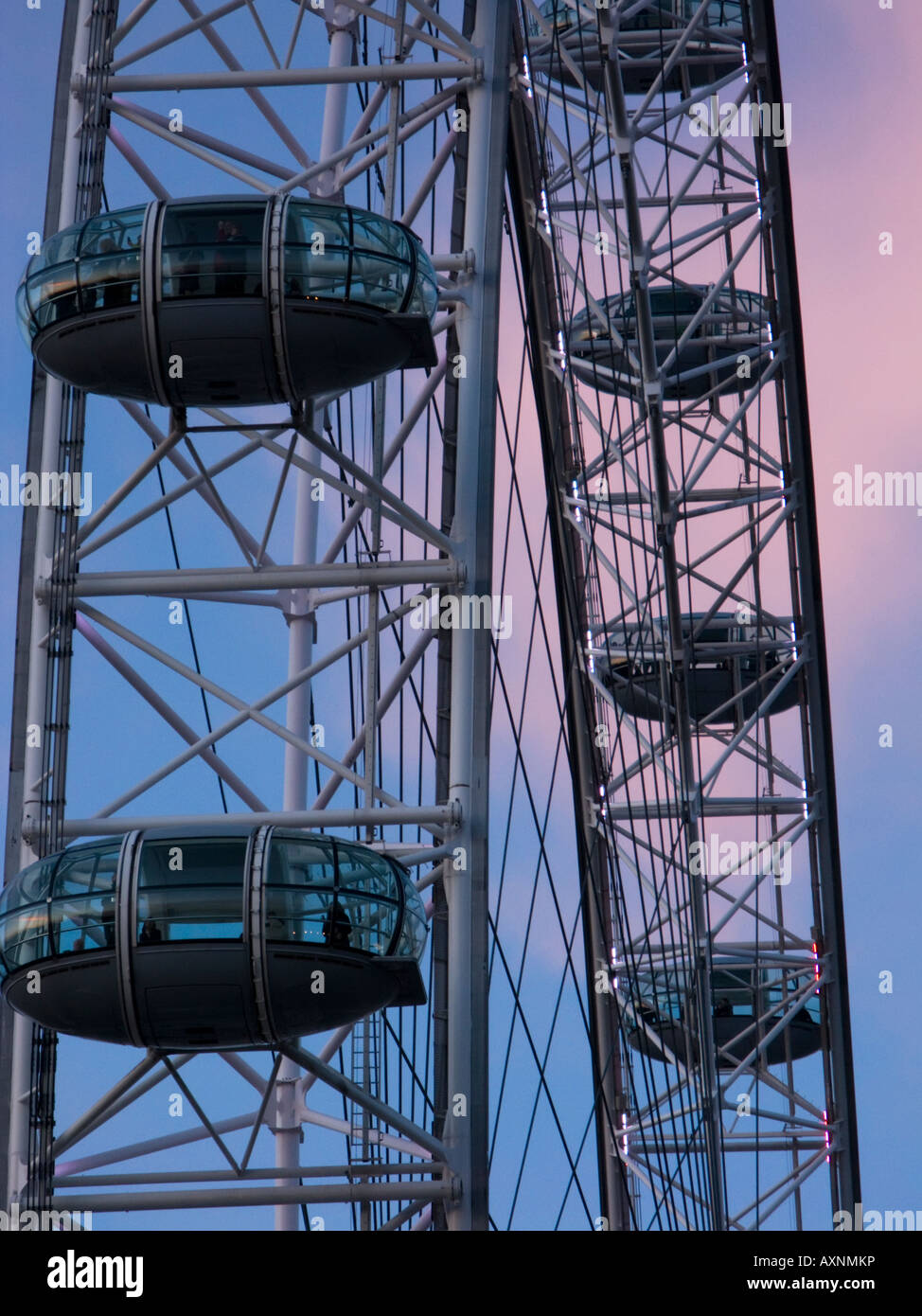 6 pods of London Eye in London Stock Photo - Alamy