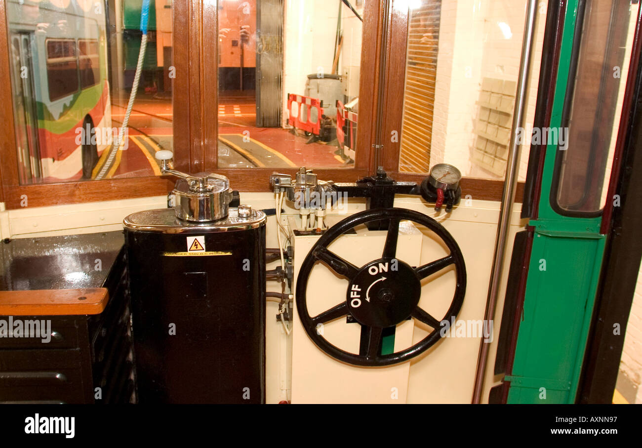 tramcar steering wheel Stock Photo - Alamy