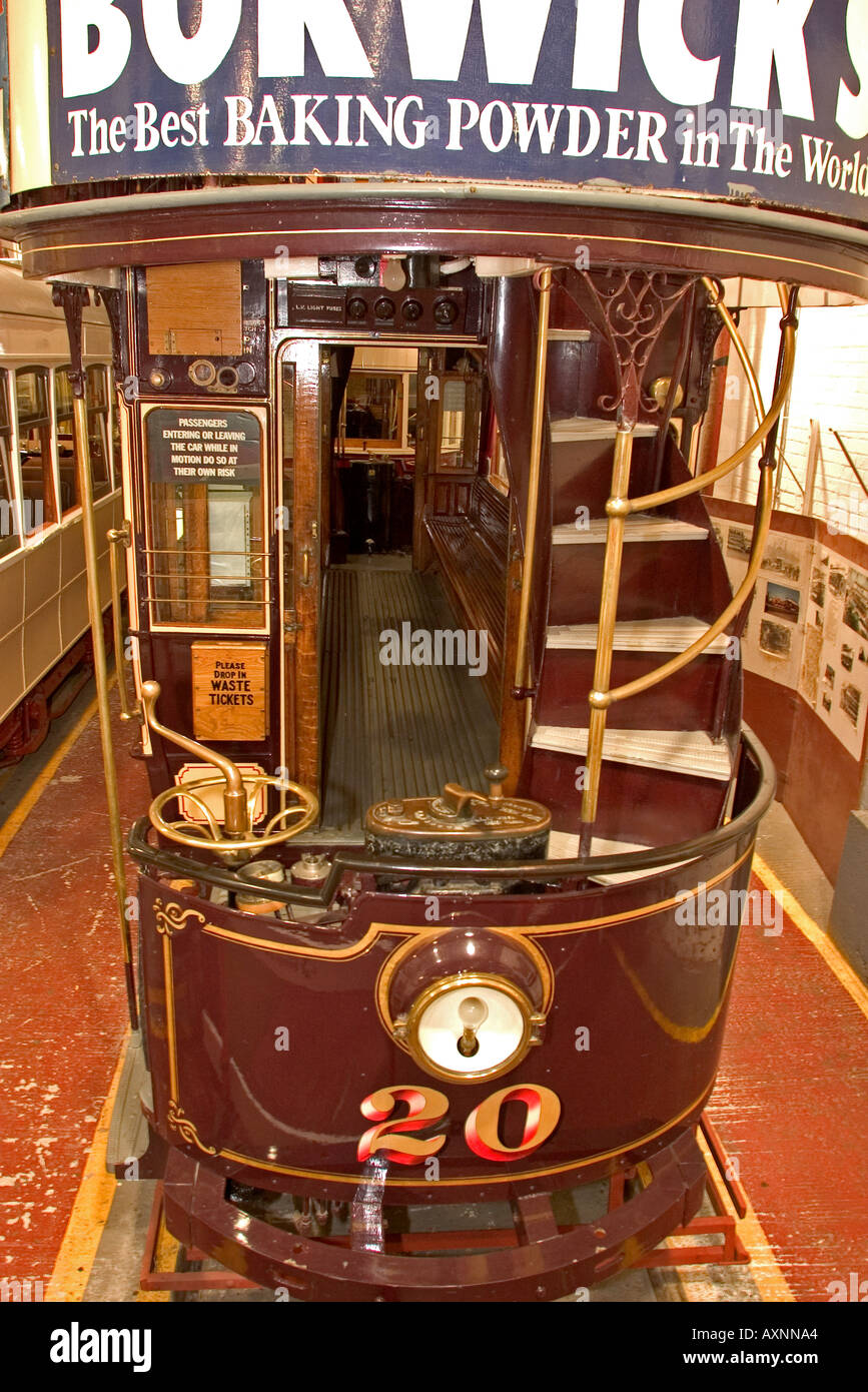 tramcar in tramshed Stock Photo - Alamy