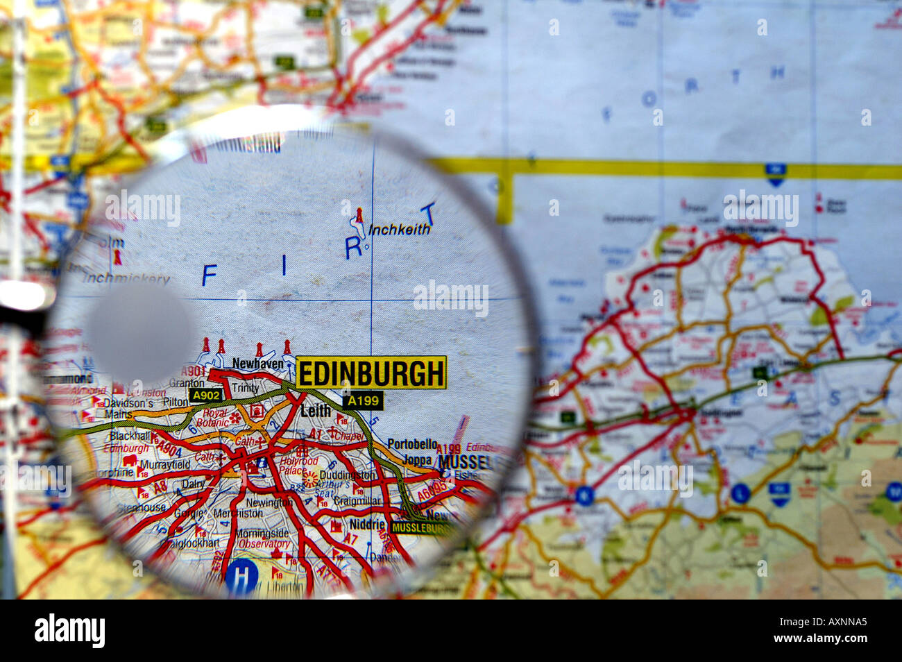 Edinburgh map hi-res stock photography and images - Alamy