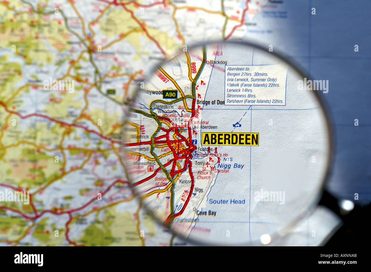 Aberdeen map hi-res stock photography and images - Alamy