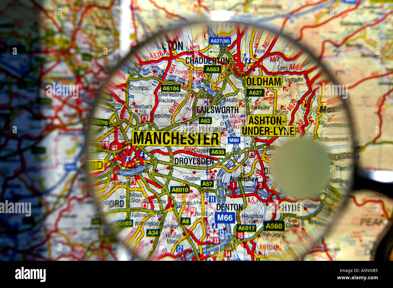 Manchester map hi-res stock photography and images - Alamy