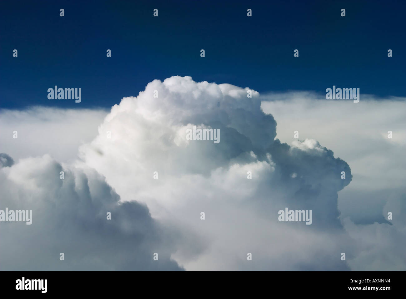 Thunder Cloud and Blue Sky Stock Photo - Alamy