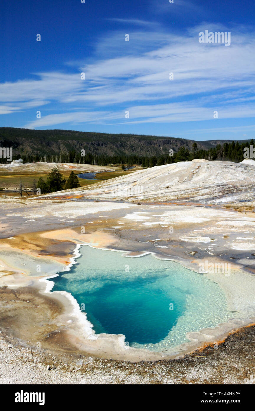 Heart Spring in Yellowstone National Park Stock Photo - Alamy