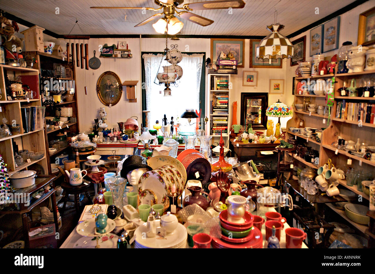 Display of antiques Stock Photo - Alamy