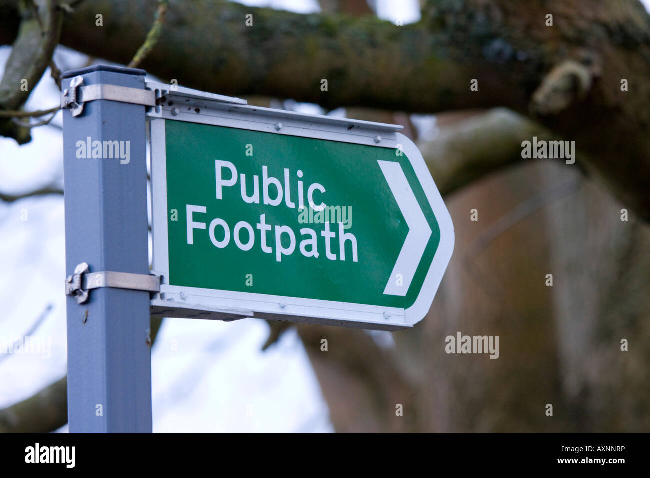 Public footpath sign UK Stock Photo - Alamy