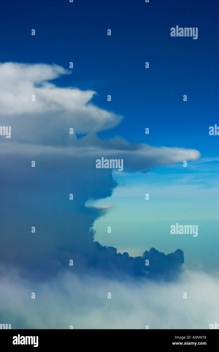 Thunder Cloud and Blue Sky Stock Photo - Alamy