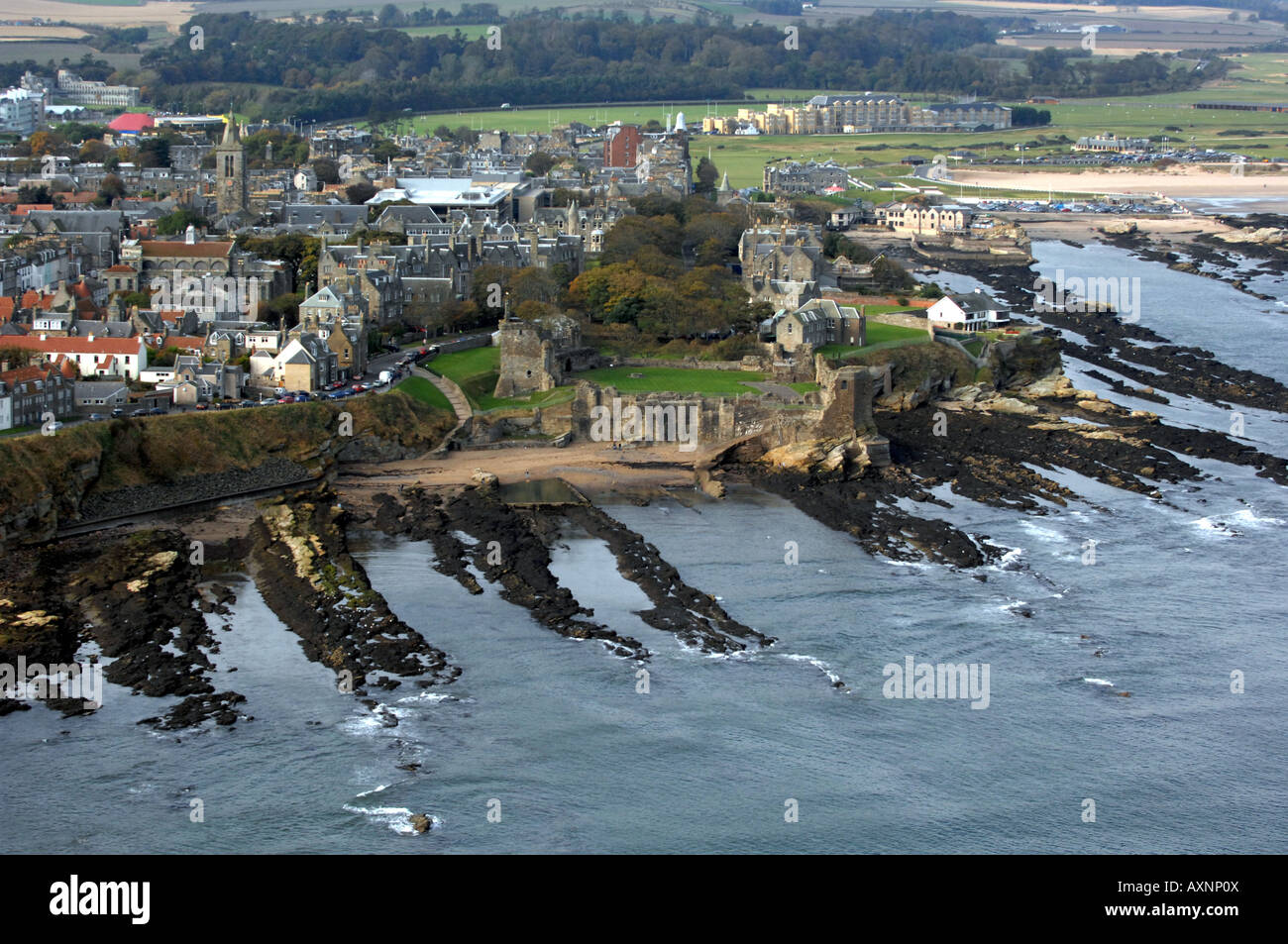 Aerial view of St Andrews Stock Photo - Alamy