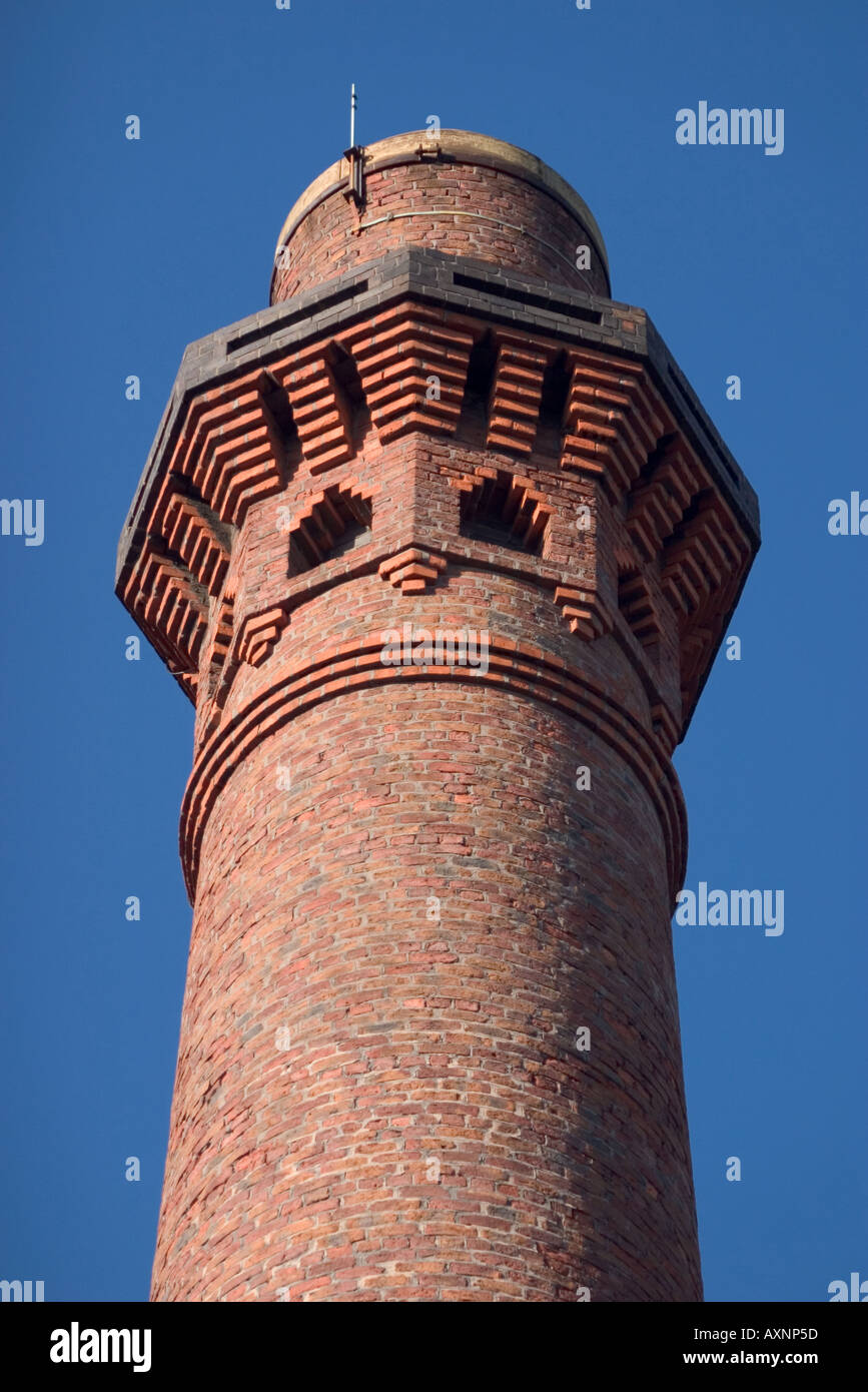 pumphouse chimney, liverpool docks, uk Stock Photo - Alamy